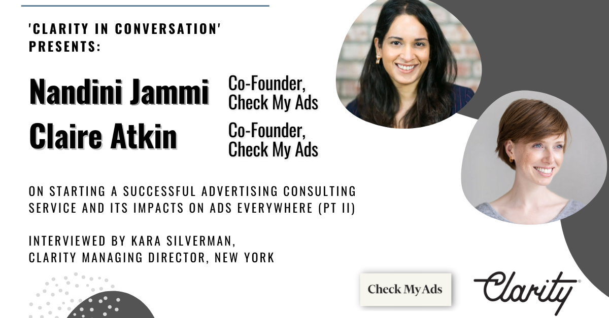 Clarity in Conversation: 'Check My Ads' Co-Founders Nandini Jammi ...